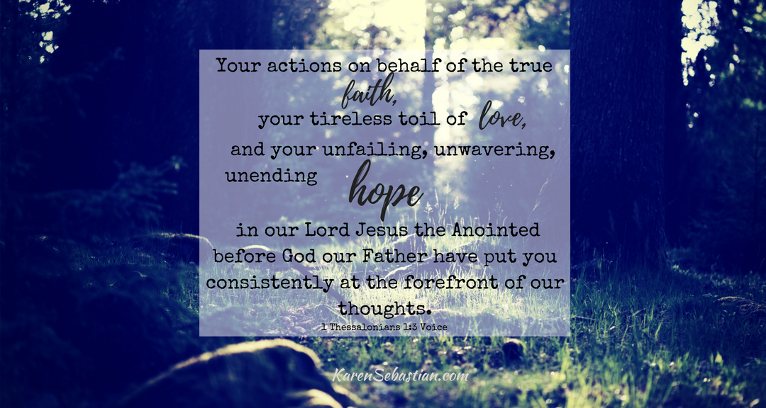 Unwavering Hope - HOPE WINS - Day 25 - Karen Sebastian